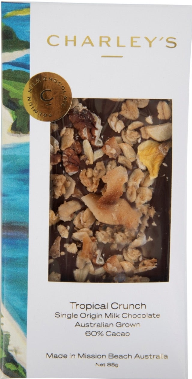 Tropical Crunch Premium Milk Chocolate [Charley's Chocolate Factory ...